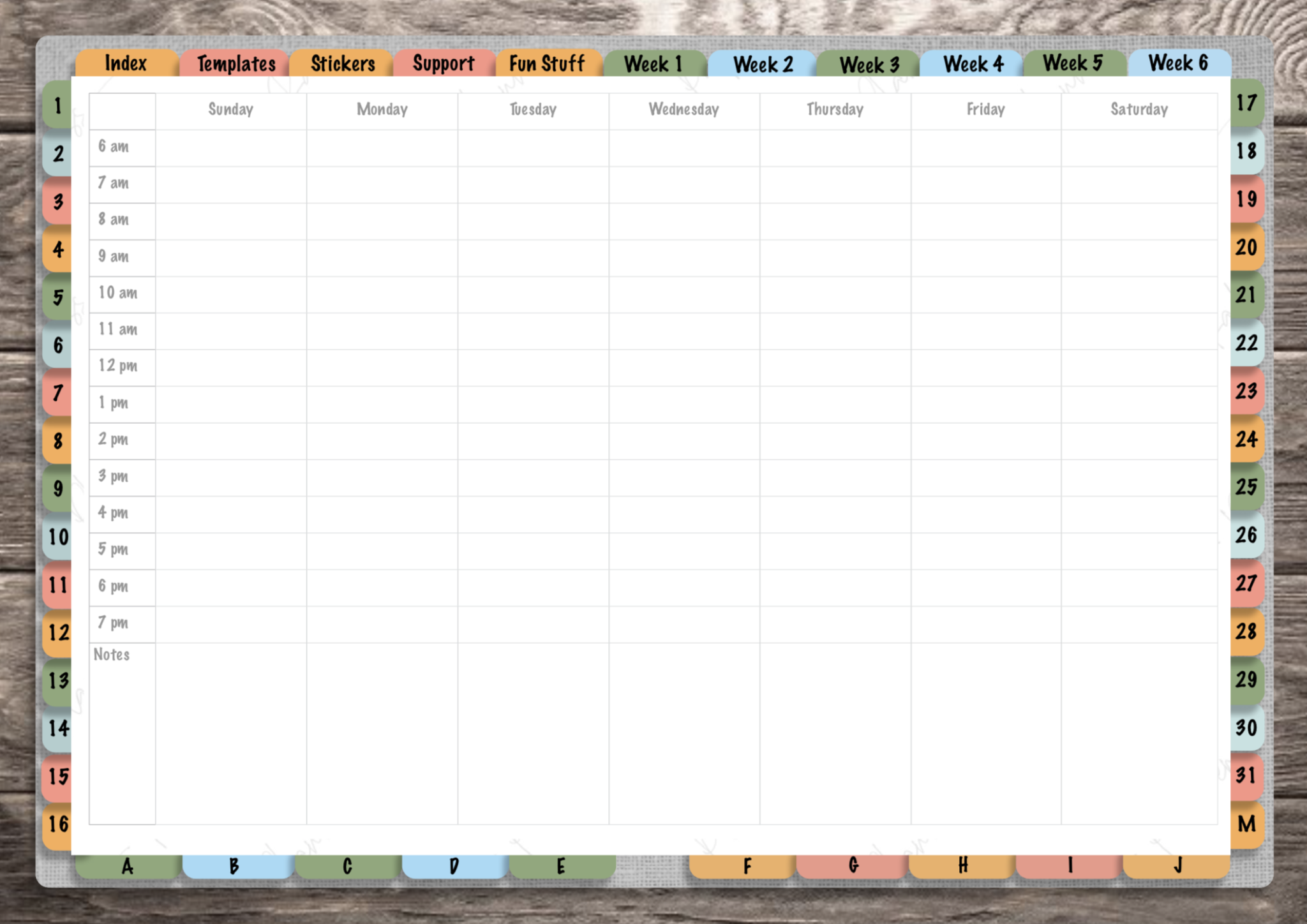 Free Digital Monthly Planner - Shiny Tiny Love Creative